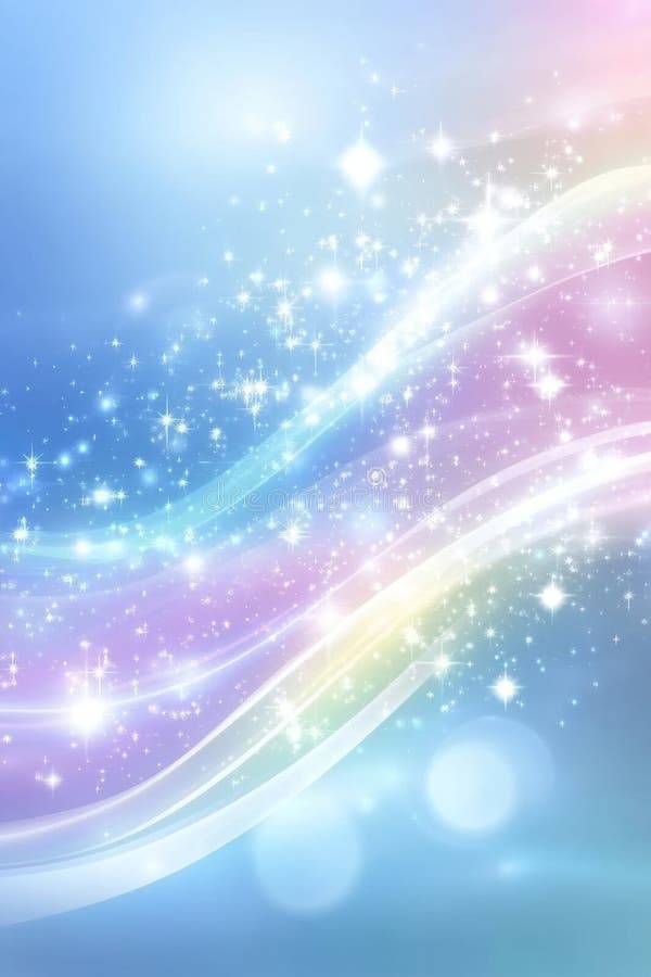 These Abstract Rainbow Waves are Presented on a Serene and Gentle ...