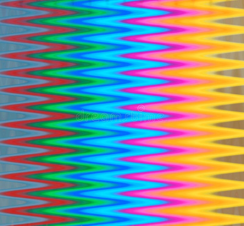 Abstract Rainbow Zigzag Shapes Background Stock Illustration ...