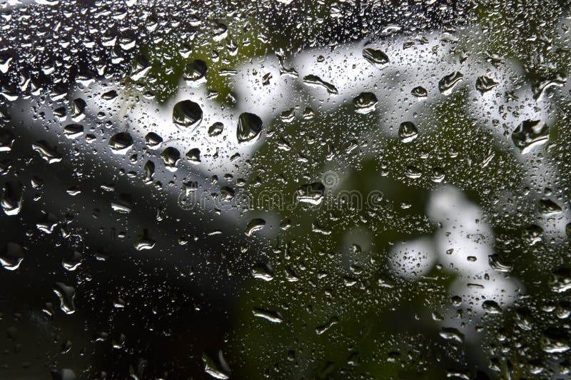 Abstract Rainy Window Textures Surface Background Closeup Stock Image ...