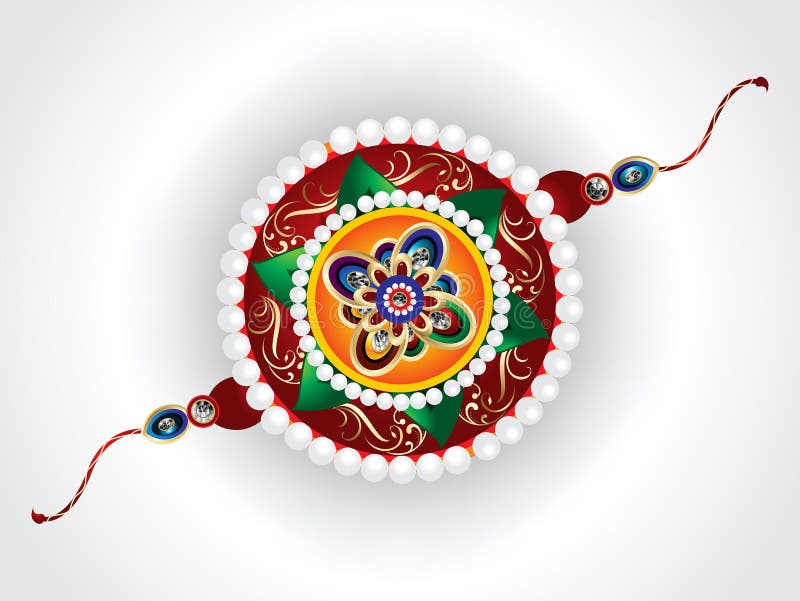 Abstract Raksha Bandhan Vector Rakhi Stock Vector - Image: 57190722