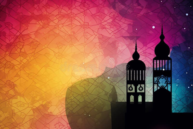 Abstract Ramadan Background. Generative AI Stock Photo - Image of ...