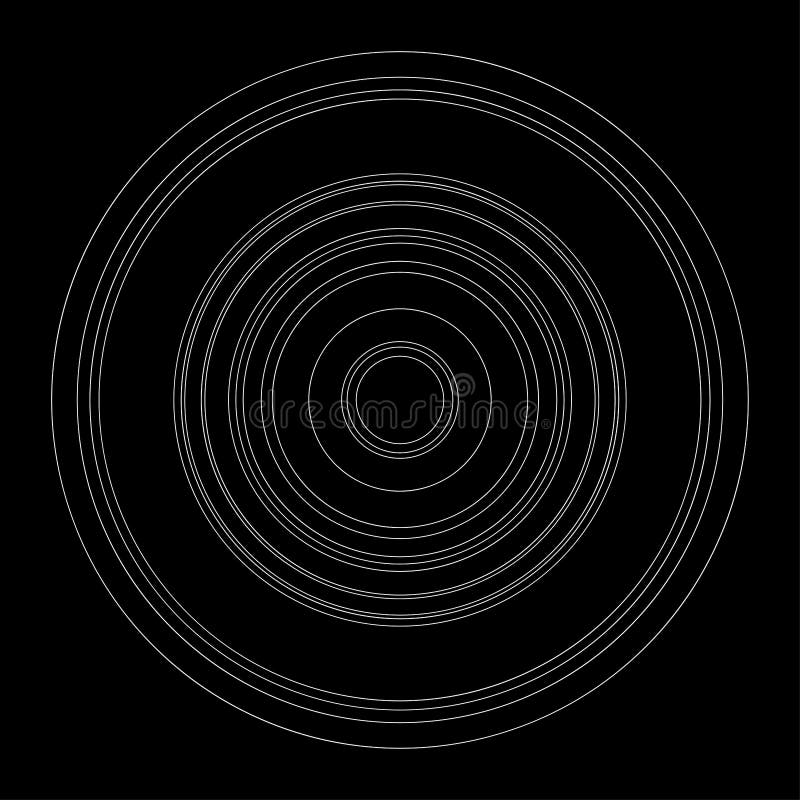 Abstract Random Circles Geometric Circular Element Stock Vector ...