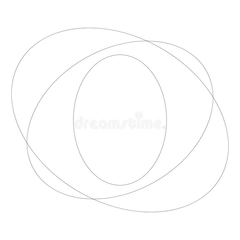 Abstract Random Circles Geometric Circular Element Stock Vector ...