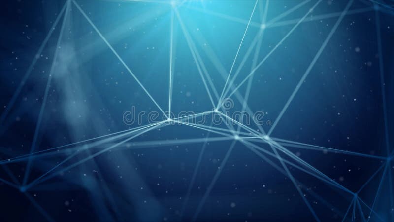 Abstract Random Digits Digital Plexus Tunnel Funnel Loop Motion Background Stock Video Video