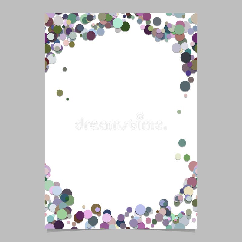 Abstract Random Dot Design Page Template - Trendy Vector Blank Poster ...