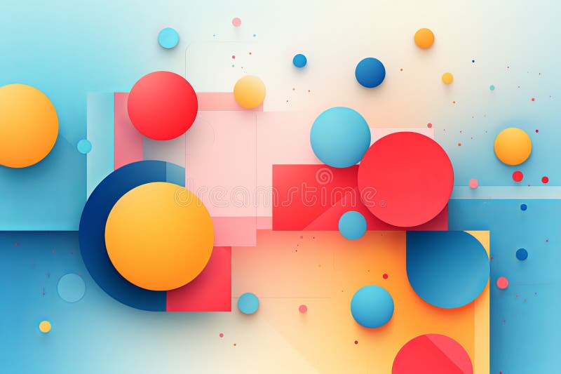 Abstract Random Geometric Shapes Wireframe Background and Gradient ...