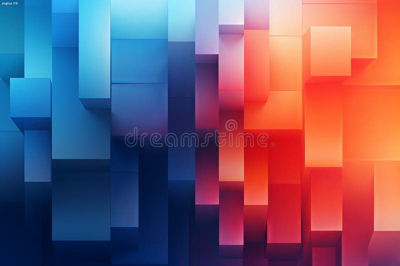 Abstract Random Geometric Shapes Wireframe Background and Gradient ...