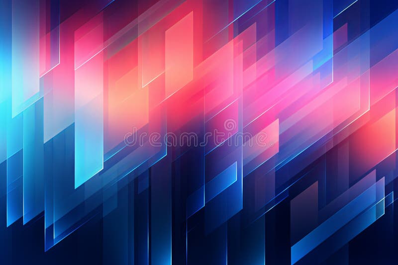 Abstract Random Geometric Shapes Wireframe Background and Gradient ...
