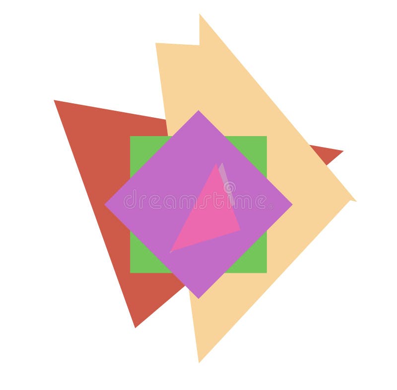 Abstract Random Geometry Shape. Generative Art Geometric Angular, Edgy ...