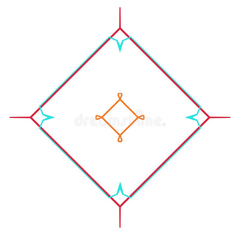 Abstract Random Geometry Shape. Generative Art Geometric Angular, Edgy ...