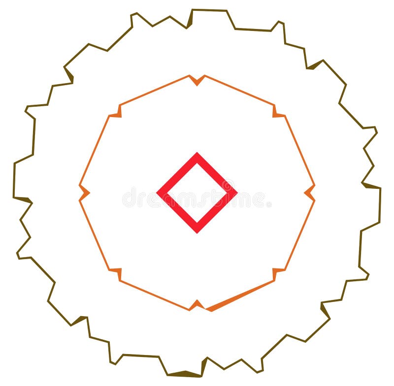 Abstract Random Geometry Shape. Generative Art Geometric Angular, Edgy ...