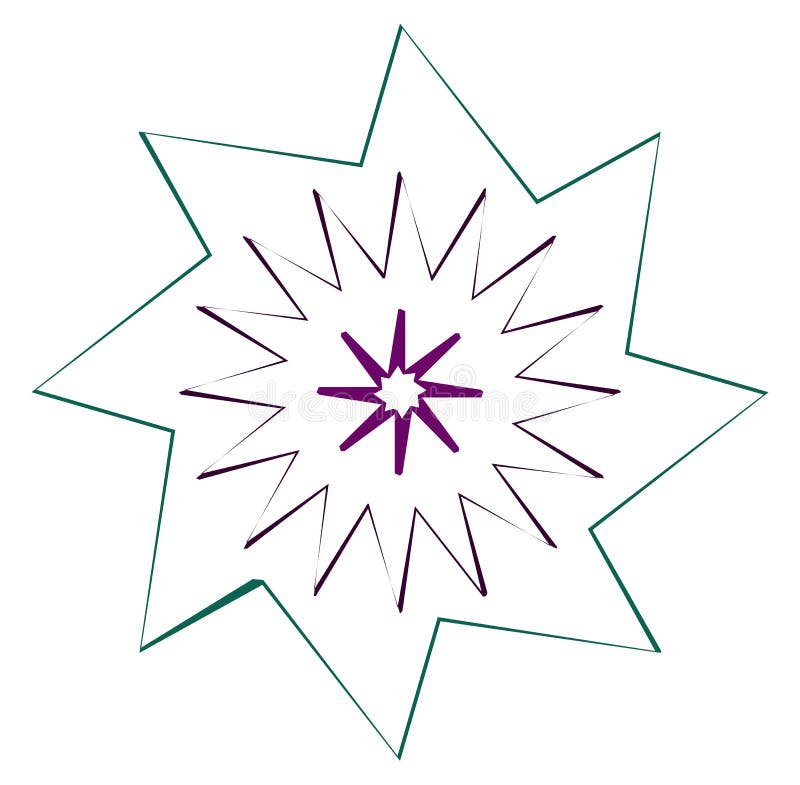 Abstract Random Geometry Shape. Generative Art Geometric Angular, Edgy ...