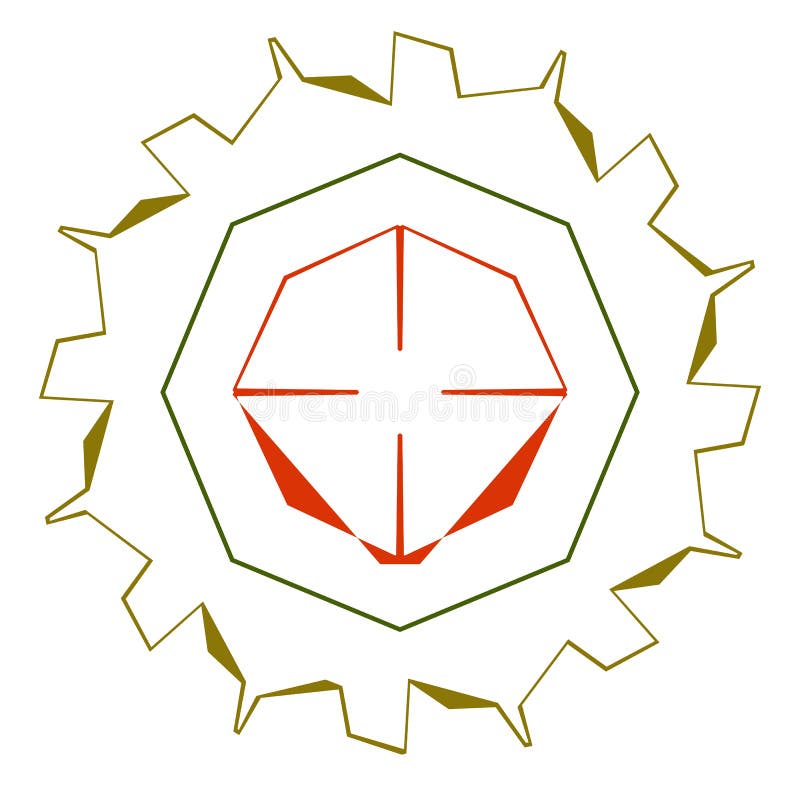 Abstract Random Geometry Shape. Generative Art Geometric Angular, Edgy ...