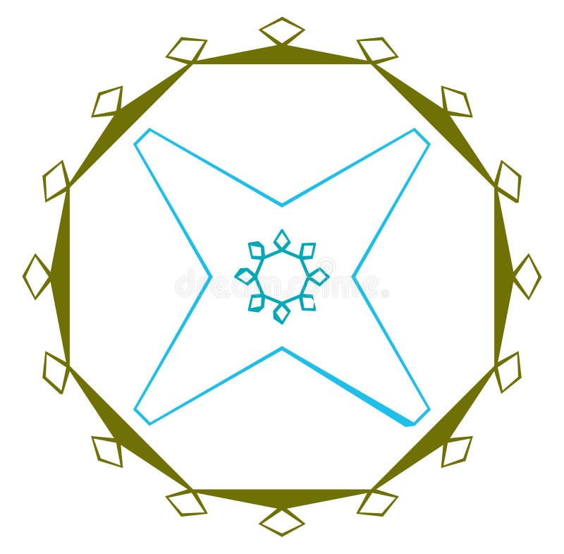 Abstract Random Geometry Shape. Generative Art Geometric Angular, Edgy ...