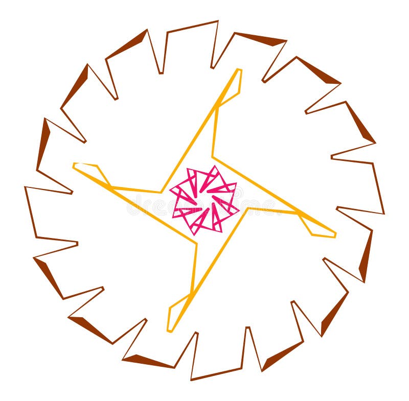 Abstract Random Geometry Shape. Generative Art Geometric Angular, Edgy ...