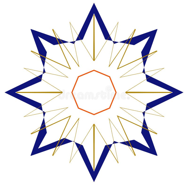 Abstract Random Geometry Shape. Generative Art Geometric Angular, Edgy ...