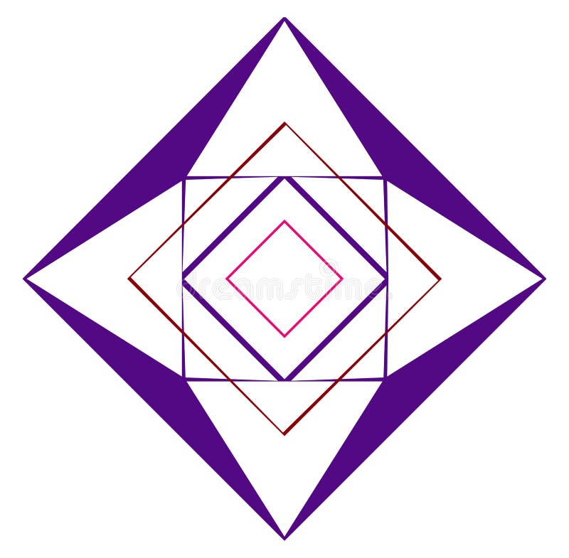 Abstract Random Geometry Shape. Generative Art Geometric Angular, Edgy ...