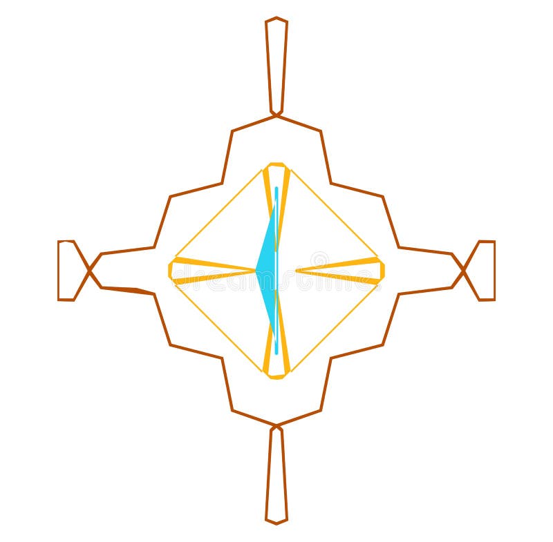 Abstract Random Geometry Shape. Generative Art Geometric Angular, Edgy ...