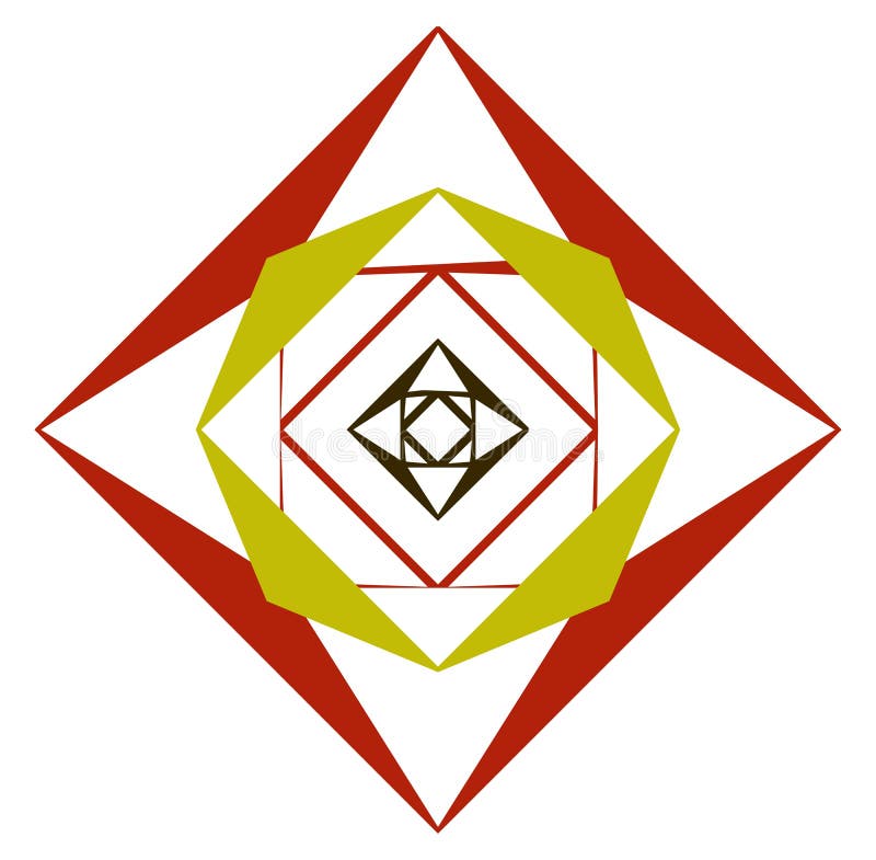 Abstract Random Geometry Shape. Generative Art Geometric Angular, Edgy ...