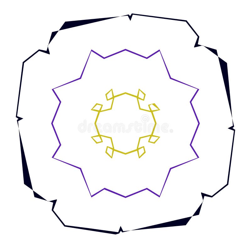 Abstract Random Geometry Shape. Generative Art Geometric Angular, Edgy ...