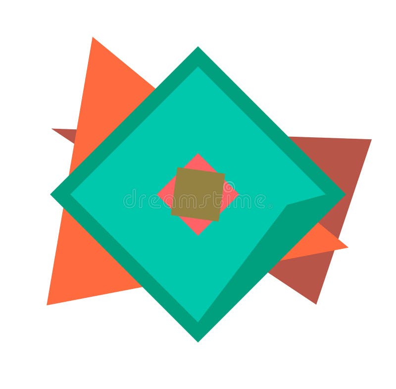 Abstract Random Geometry Shape. Generative Art Geometric Angular, Edgy ...