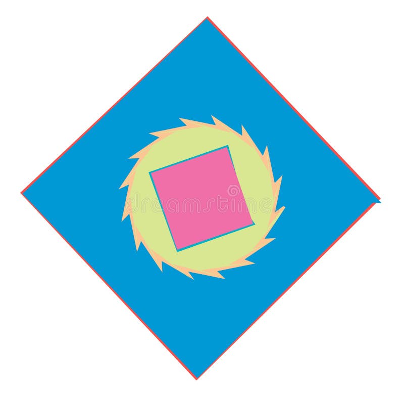 Abstract Random Geometry Shape. Generative Art Geometric Angular, Edgy ...