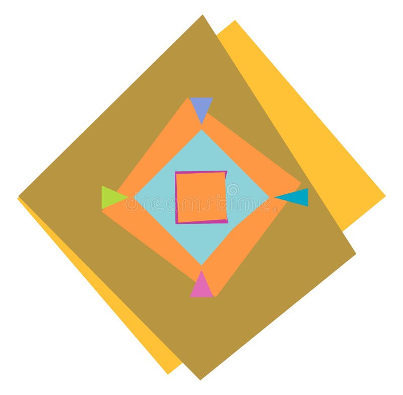 Abstract Random Geometry Shape. Generative Art Geometric Angular, Edgy ...