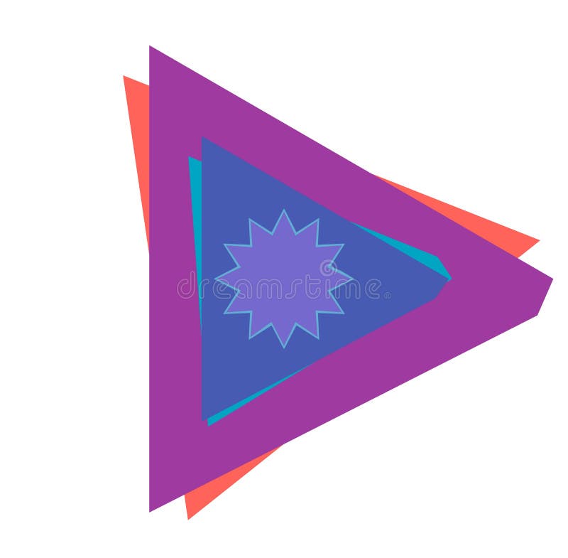 Abstract Random Geometry Shape. Generative Art Geometric Angular, Edgy ...