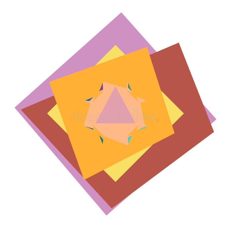 Abstract Random Geometry Shape. Generative Art Geometric Angular, Edgy ...