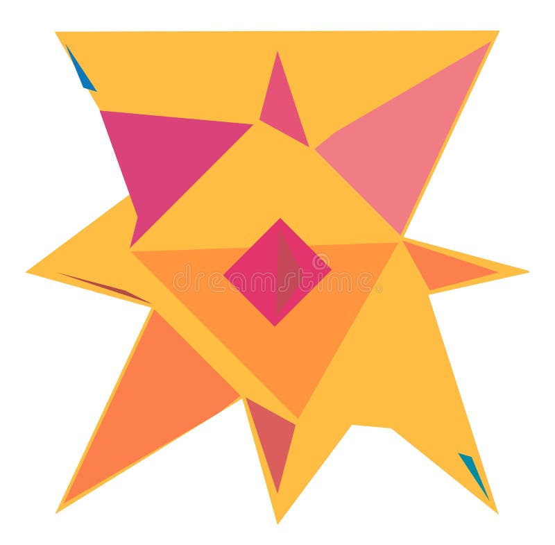 Weird, Strange Generated Random Edgy Shapes. Asymmetric Abstract Art ...