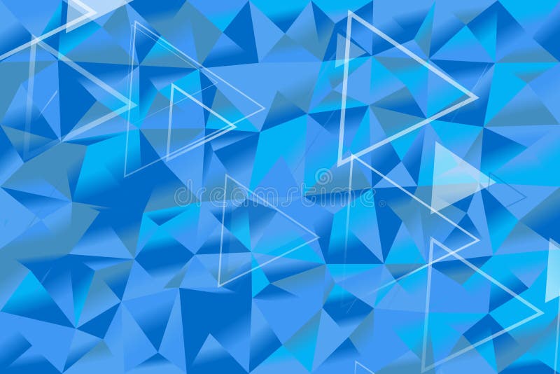 Abstract Random Gradient Triangle Mosaic Web Background Stock Vector ...