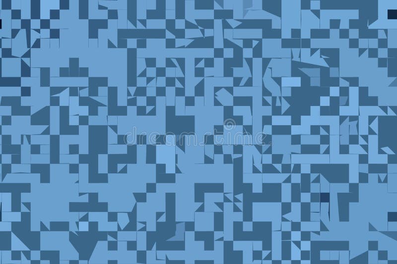 Abstract Blue Random and Irregular Geometric Square Background Design ...