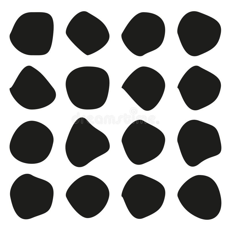 Abstract Random Shapes Set. Modern Design Elements. Vector Art. Vector ...