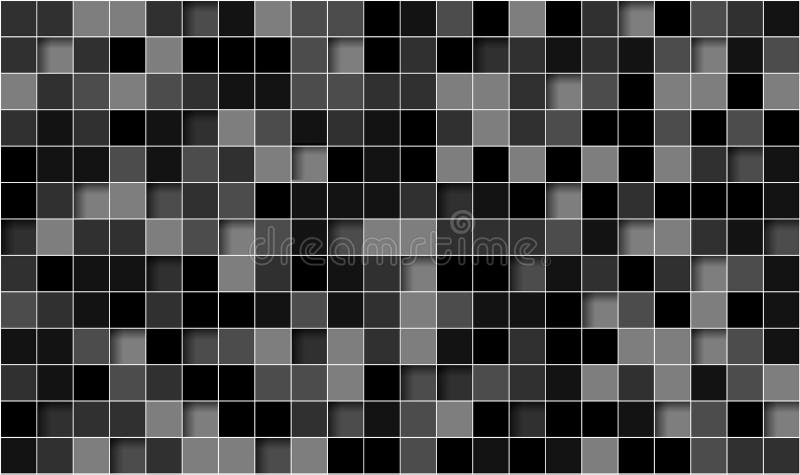 Abstract Random Tile of Gray and Black Colors of Various Tones and ...