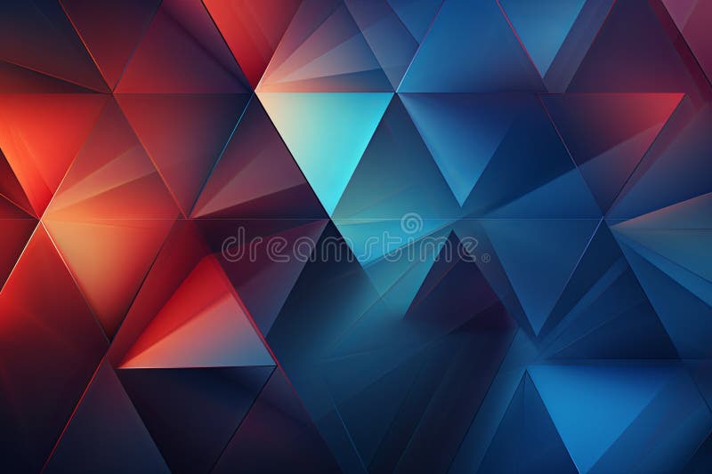 Abstract Random Triangle Shapes Background With Colorful Polygonal