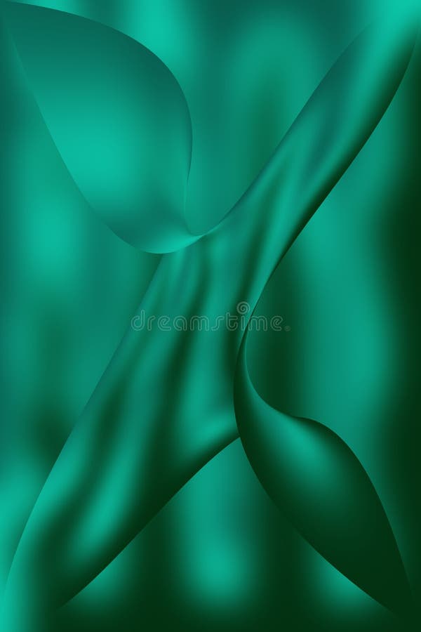 Abstract Raster Pattern with Distorted Surfaces in Green Colors. Stock ...