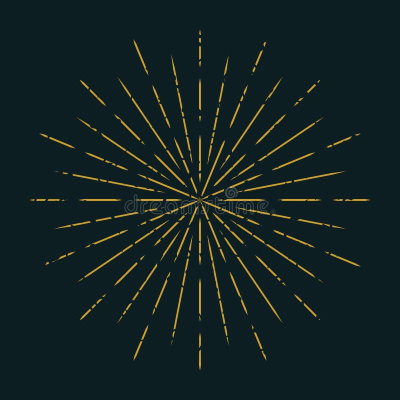 Abstract Ray of the Sun Decoration Element Stock Illustration ...