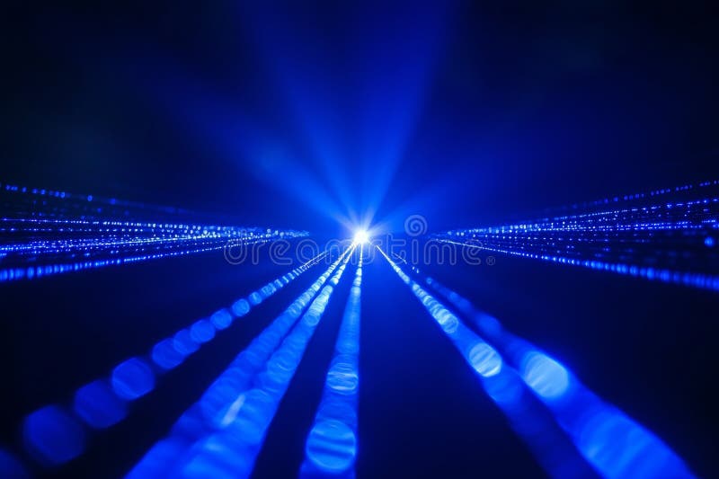 Abstract Rays of Light from a Bright Glowing Center with a Dark ...