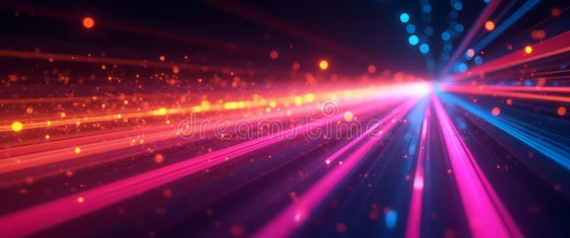 Abstract Rays of Neon Light Stock Image - Image of fast, motion: 340787063