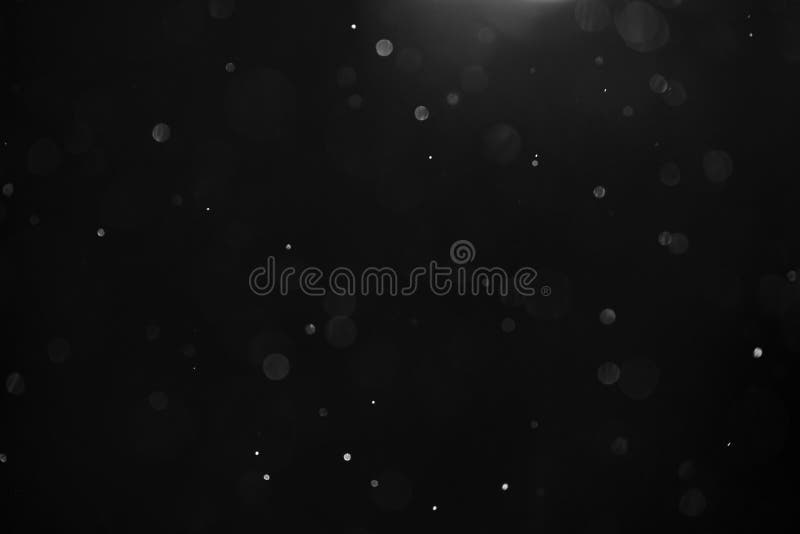 Abstract Real Dust Floating Over Black Background for Overlay Stock ...