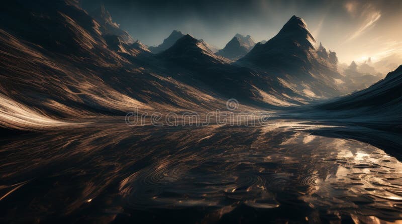 Abstract Realism Redefined: Hyperdetailed Cycles Revealed Stock Image ...