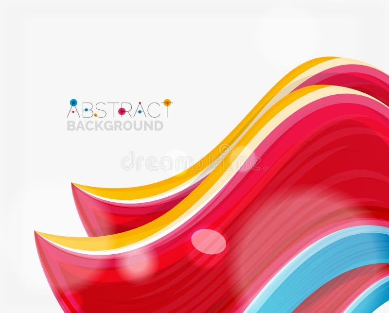 Abstract Realistic Solid Wave Background Stock Vector - Illustration of ...
