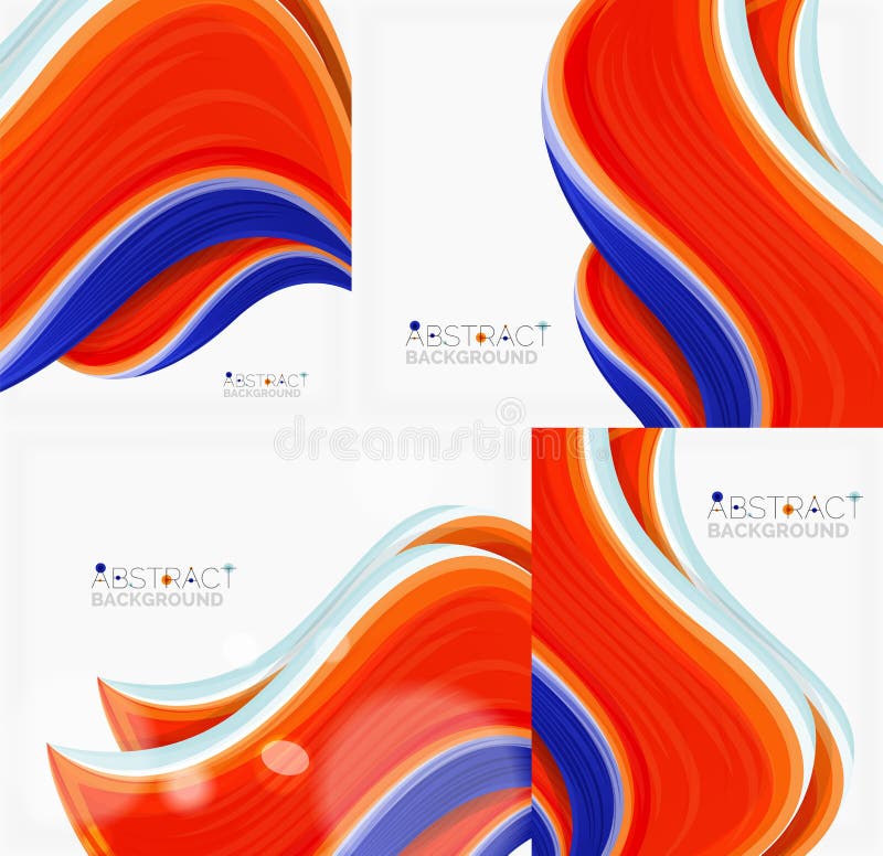 Abstract Realistic Solid Wave Background Stock Vector - Illustration of ...