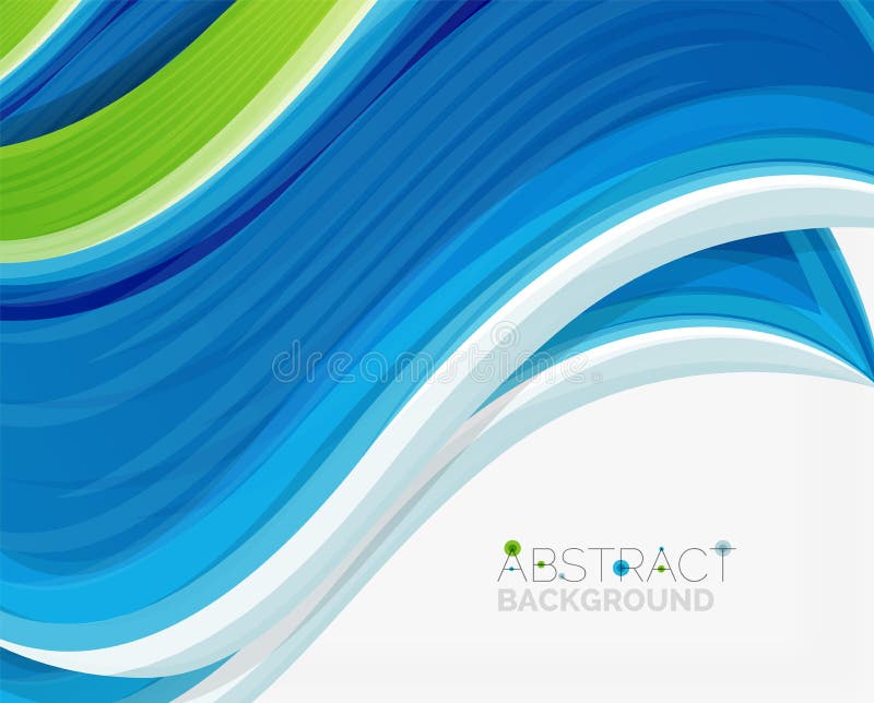 Abstract Realistic Solid Wave Background Stock Vector - Illustration of ...