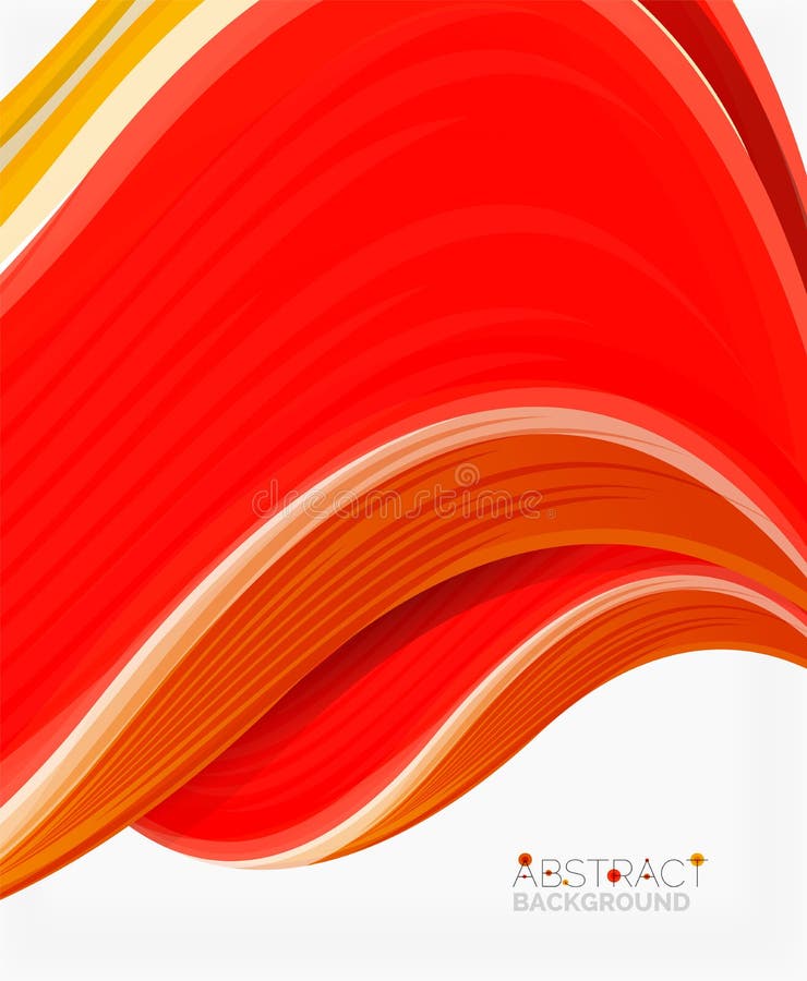 Abstract Realistic Solid Wave Background Stock Vector - Illustration of ...