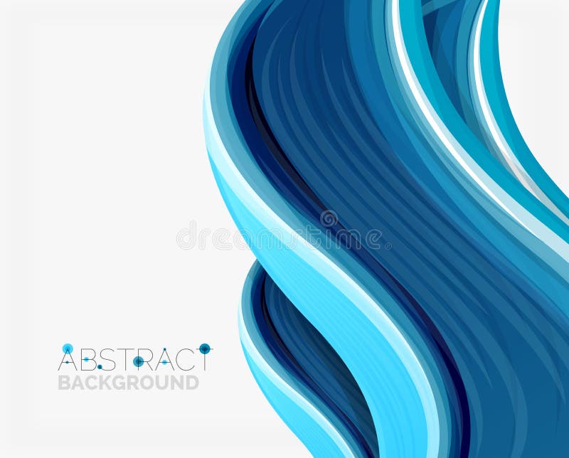 Abstract Realistic Solid Wave Background Stock Vector - Illustration of ...