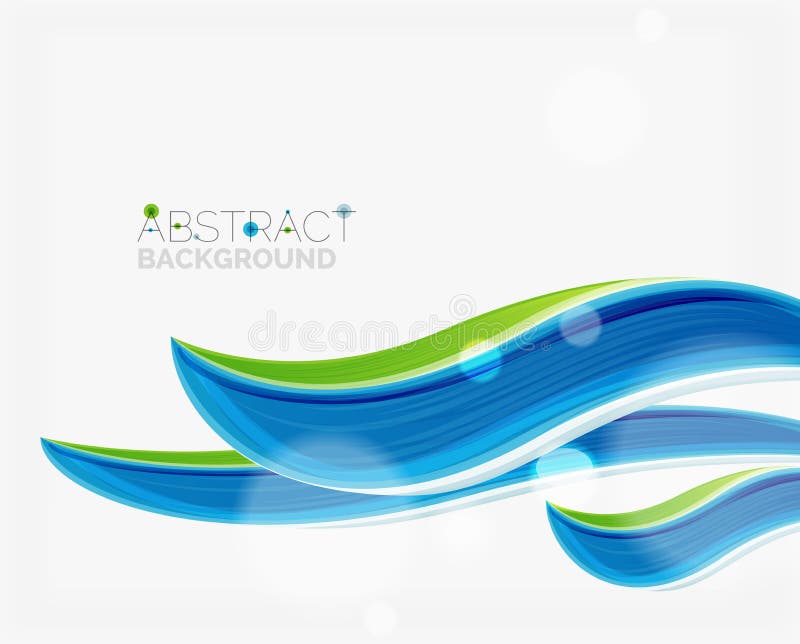Abstract Realistic Solid Wave Background Stock Vector - Illustration of ...