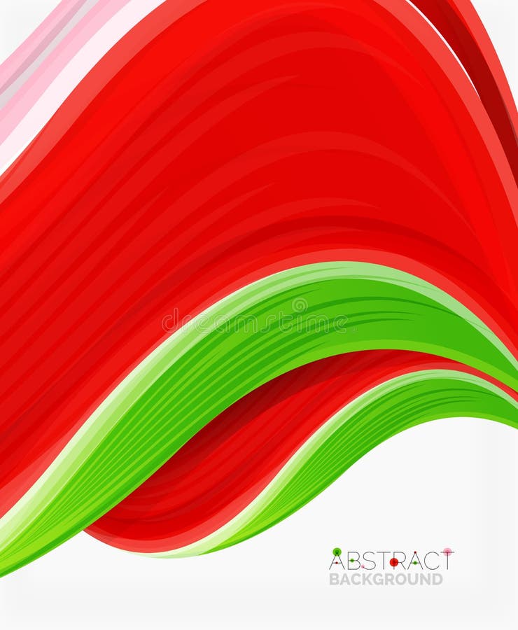 Abstract Realistic Solid Wave Background Stock Vector - Illustration of ...