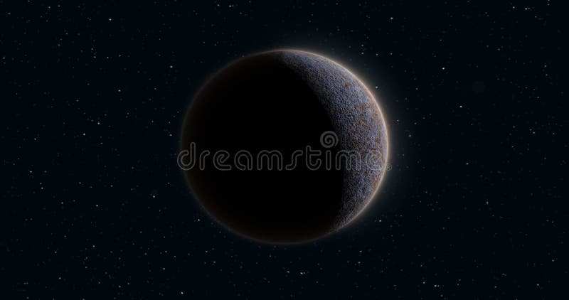 Abstract Realistic Space Planet Round Sphere with a Stone Relief ...