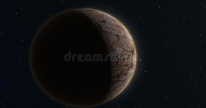 Abstract Realistic Space Planet Round Sphere with a Stone Relief ...